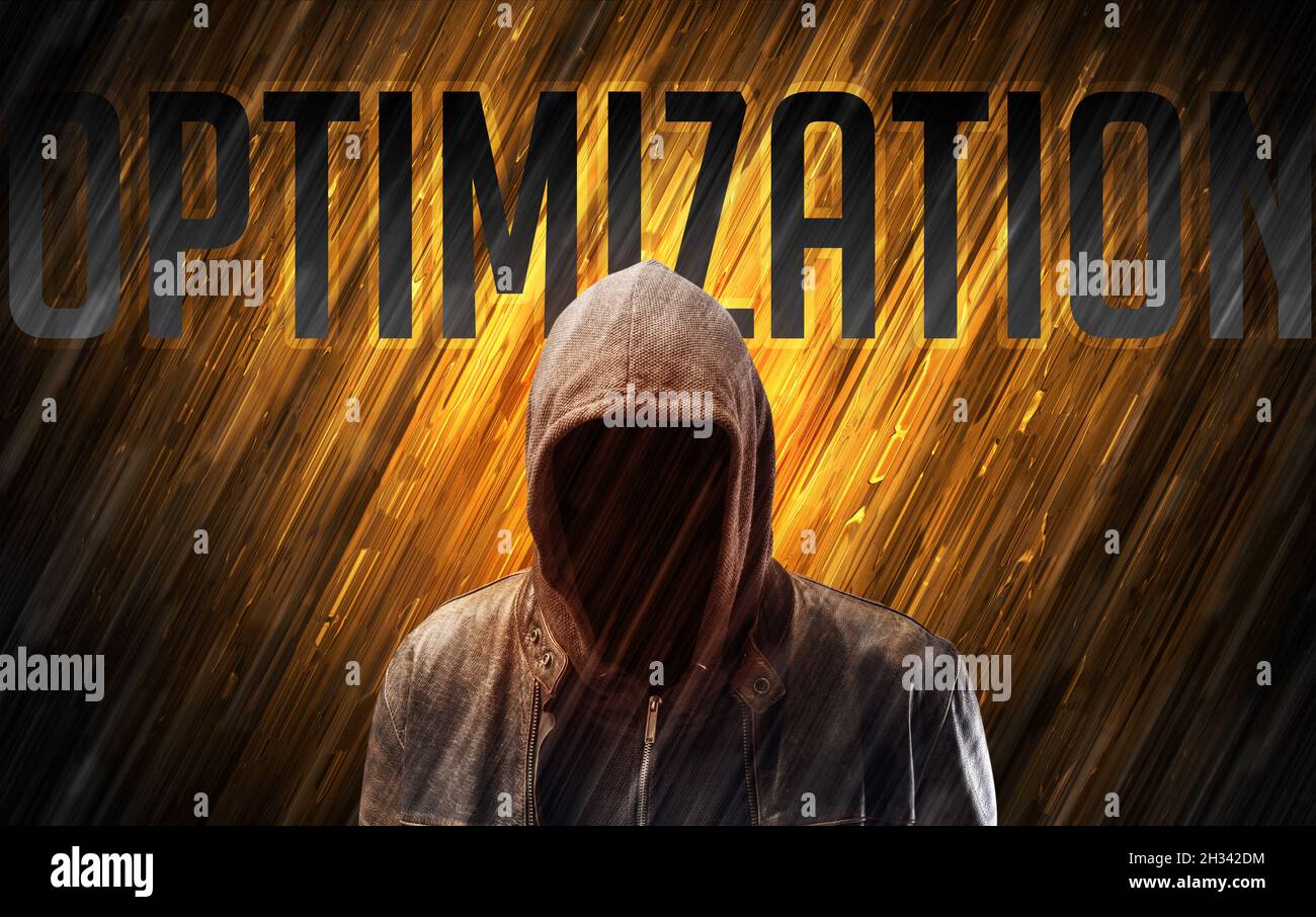 Mysterious man with security concept Stock Photo - Alamy