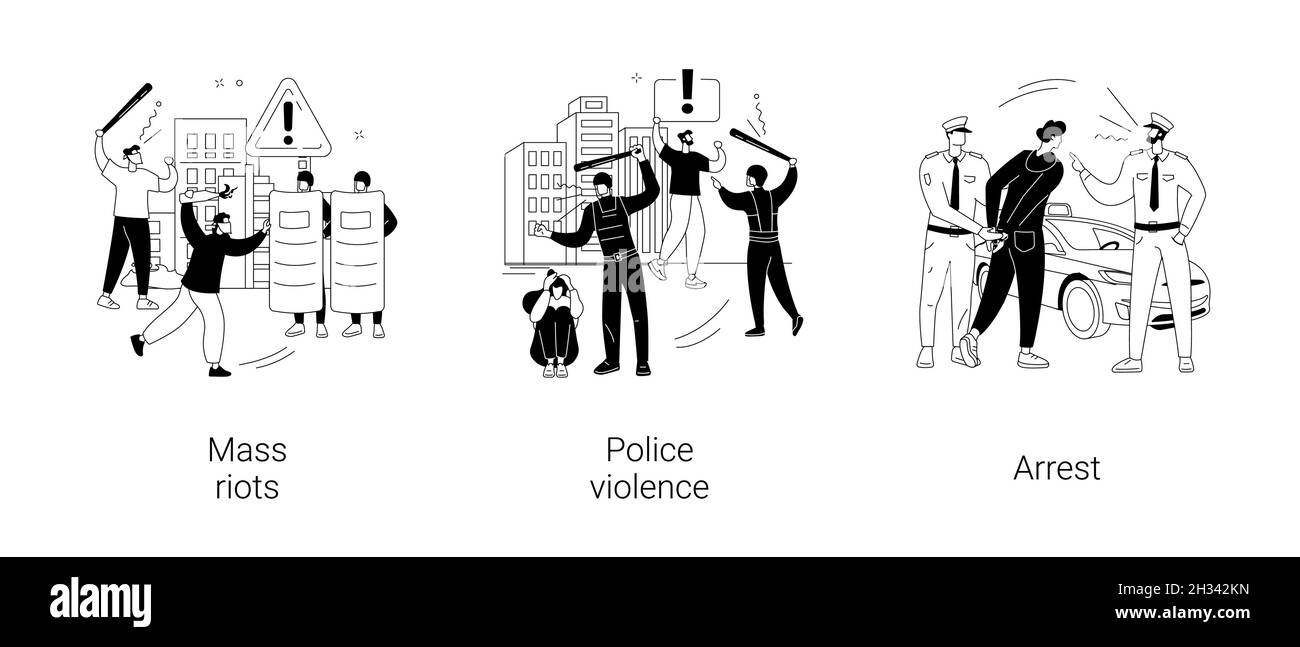 Street action abstract concept vector illustrations Stock Vector Image ...