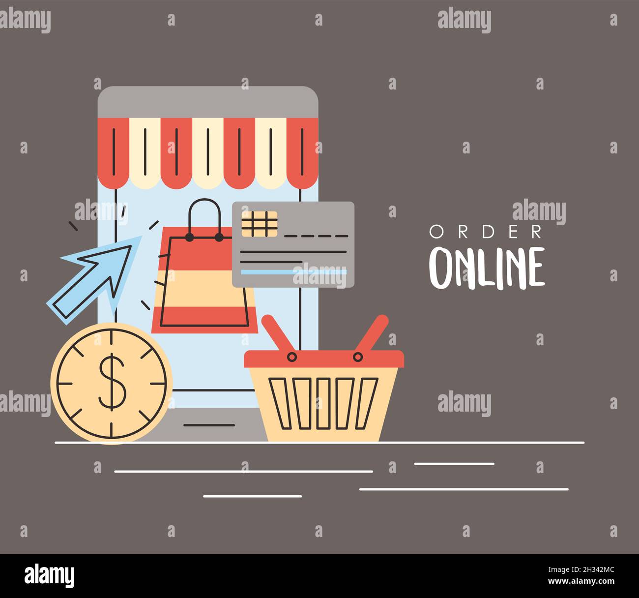 order online in tablet icons Stock Vector Image & Art - Alamy