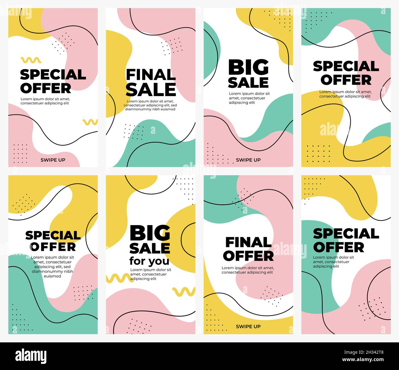 Big final sale, special offer tag for social media stories vector ...