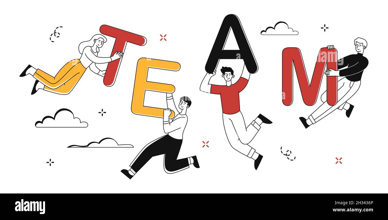 Concept of teamwork Stock Vector Image & Art - Alamy