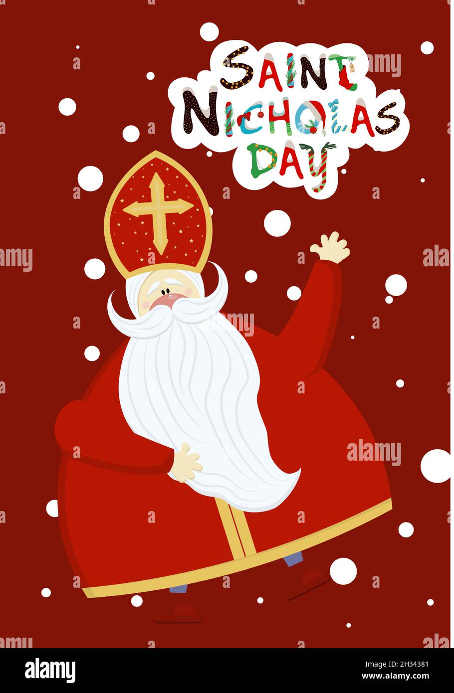 Feast of st nicholas netherlands Stock Vector Images - Alamy