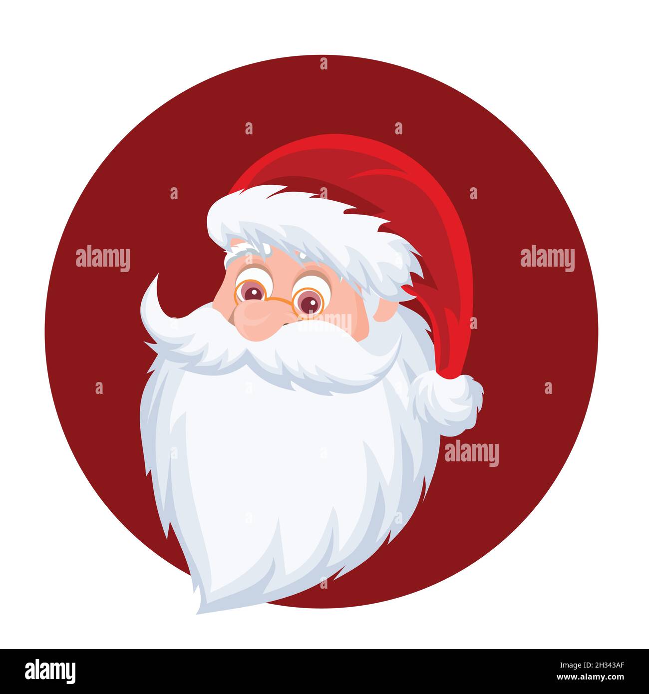 Father christmas with sack Stock Vector Images - Alamy