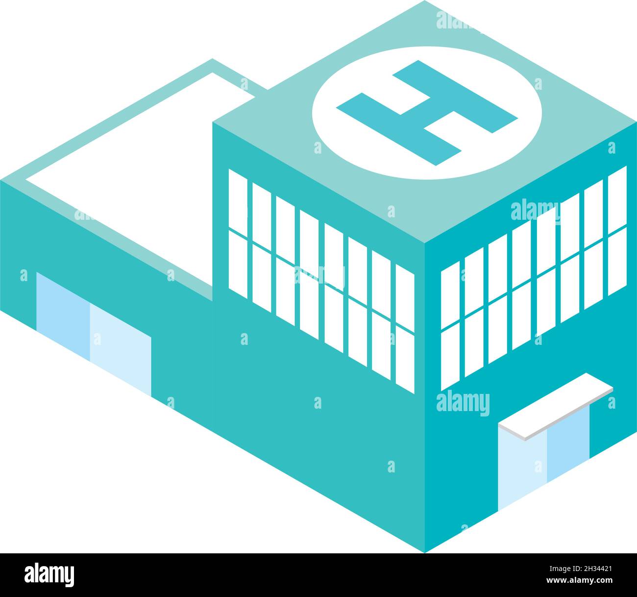 hospital building vector Stock Vector Image & Art - Alamy