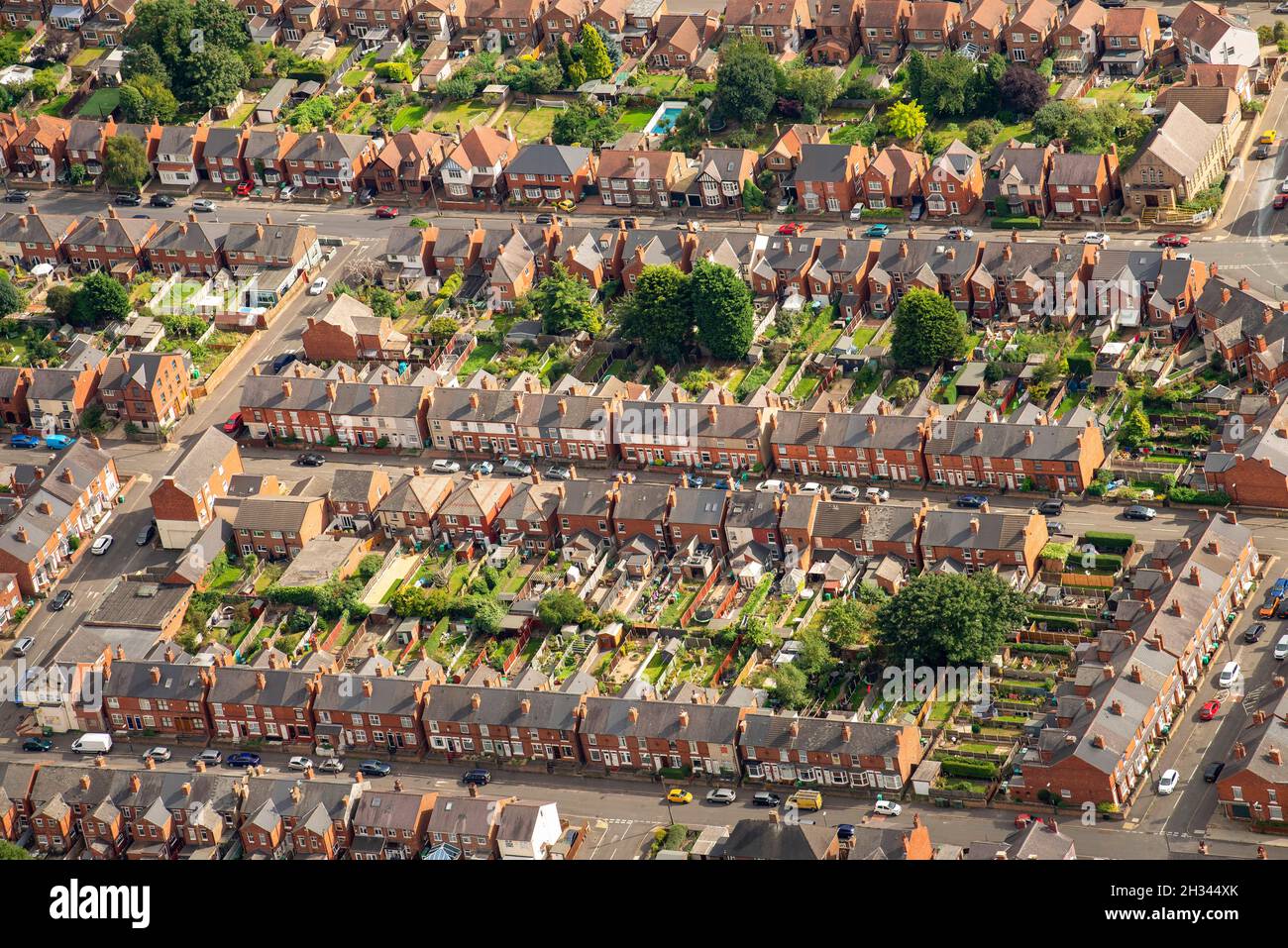 Aerial Image of Nottingham, Nottinghamshire England UK Stock Photo - Alamy