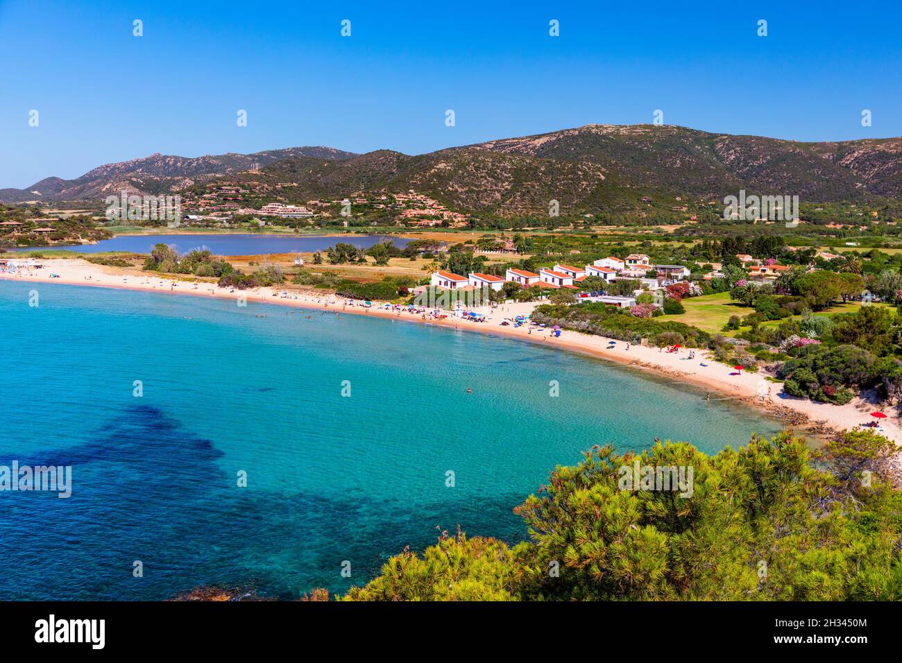 Spaggia di Chia Sa Colonia neach famous Chia beach, Sardinia, Italy ...