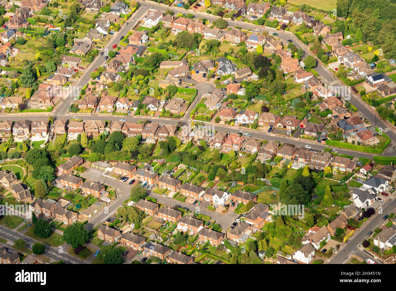 Aerial Image of Nottingham, Nottinghamshire England UK Stock Photo - Alamy