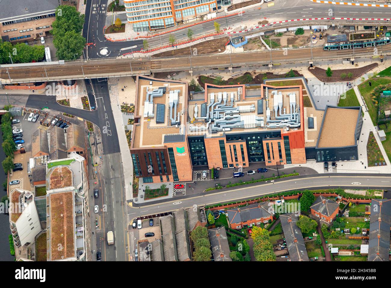 Aerial image of the South Side of Nottingham City, Nottinghamshire ...