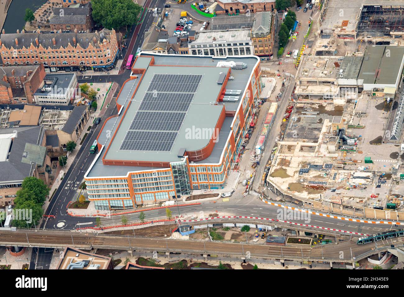 Nottingham station aerial hi-res stock photography and images - Alamy