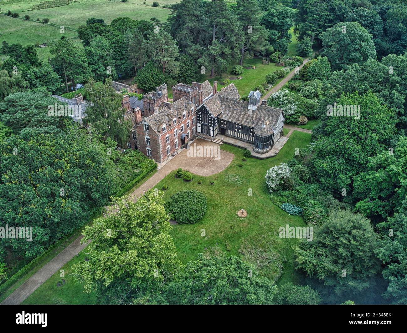 Rufford Old Hall Stock Photo - Alamy