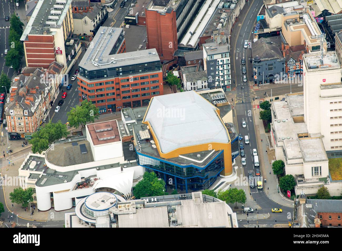 Aerial image of Nottingham City, Nottinghamshire England UK Stock Photo ...