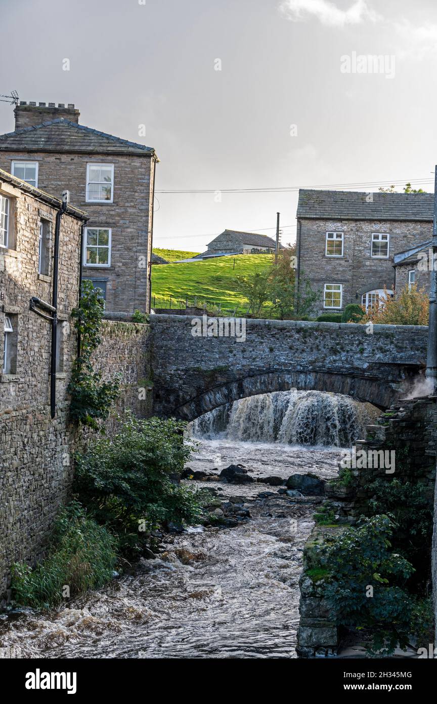 A traffic-carrying bridge which is part of the well-known Pennine Way ...