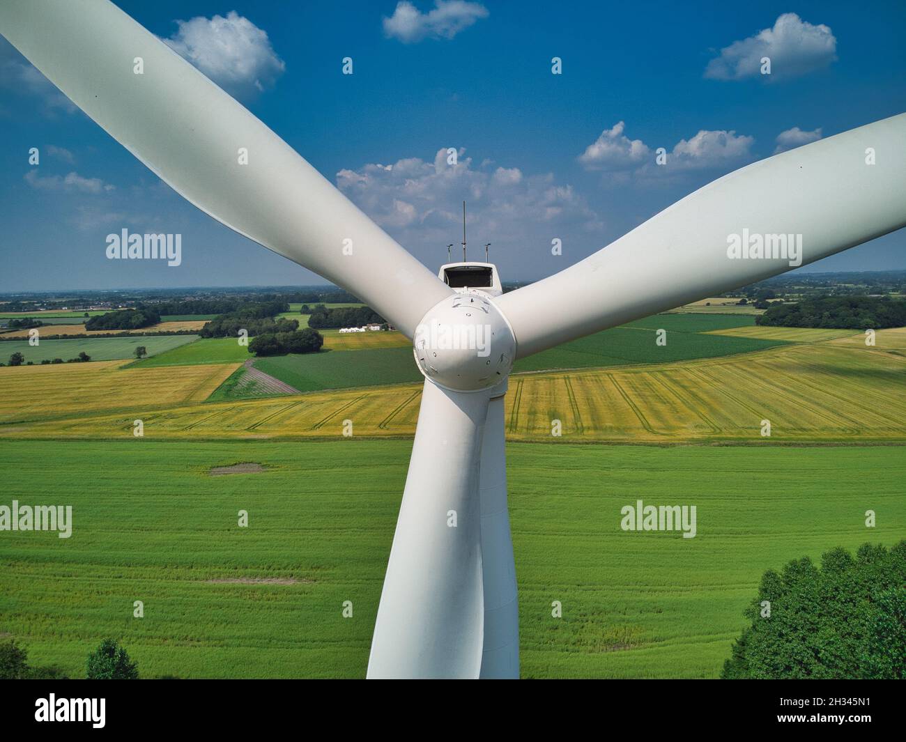 View of wind turbine english aerial hi-res stock photography and images ...