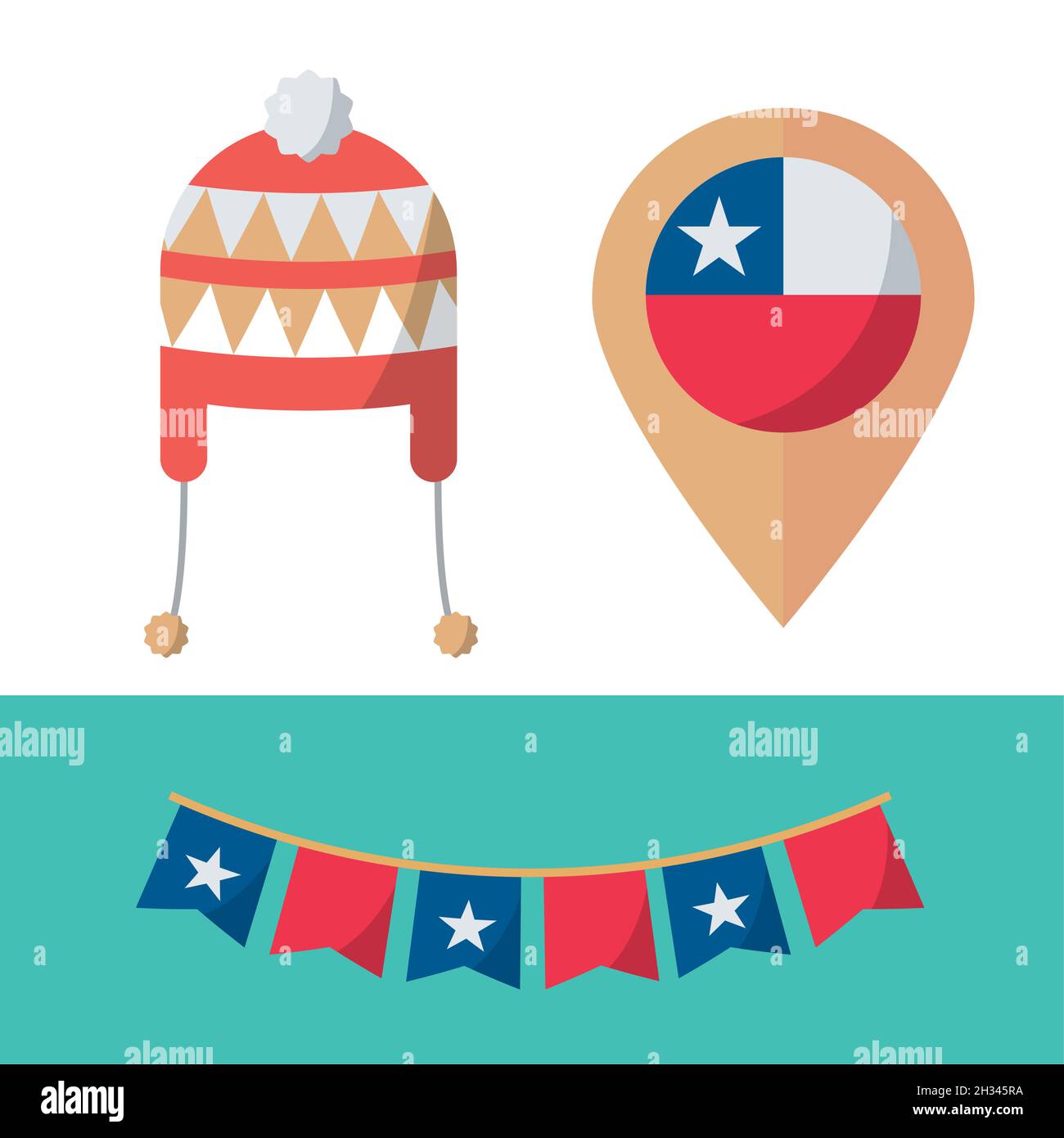 chile hat and flag Stock Vector Image & Art - Alamy
