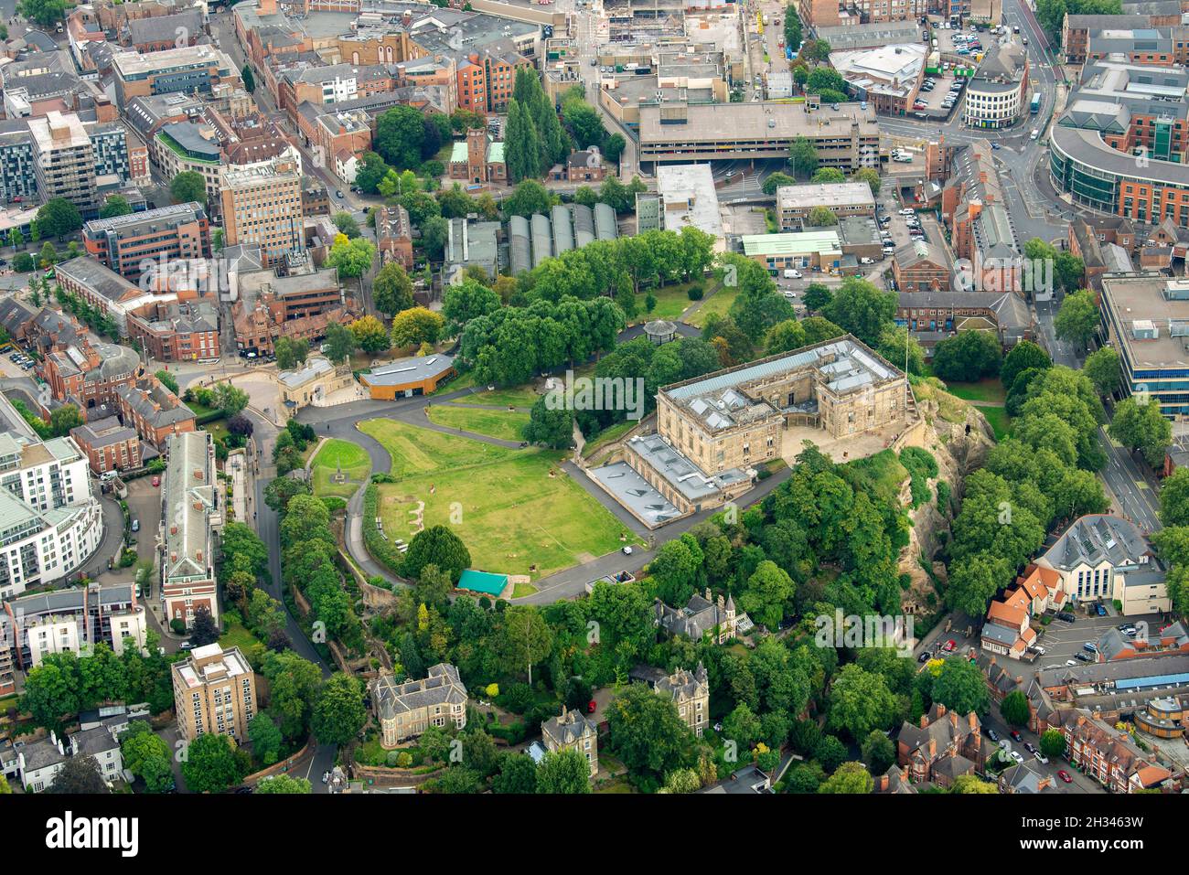 Aerial image of Nottingham City, Nottinghamshire England UK Stock Photo ...