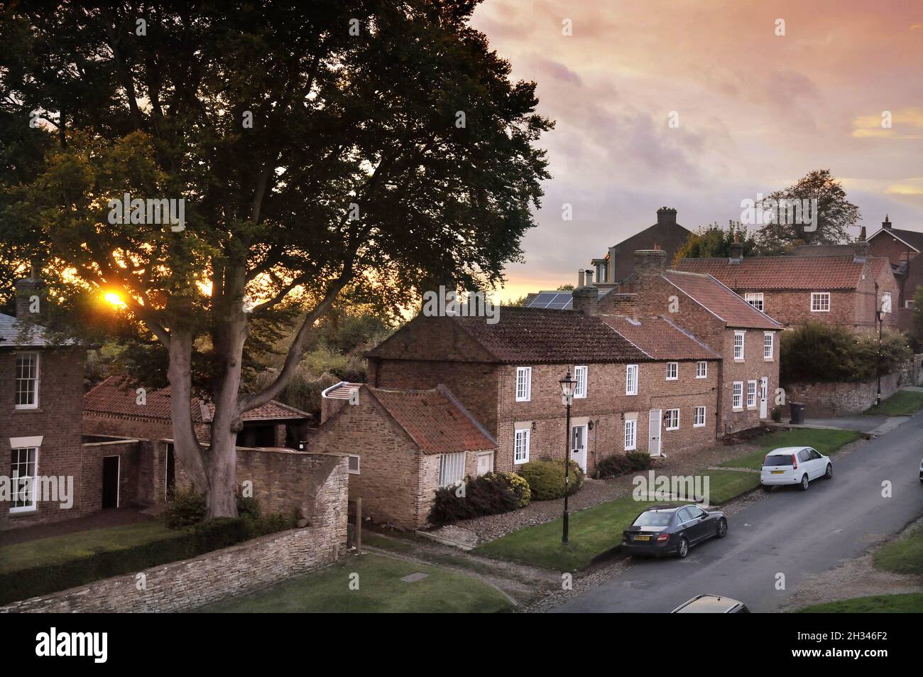Church Hill Crayke York North Yorkshire Stock Photo - Alamy