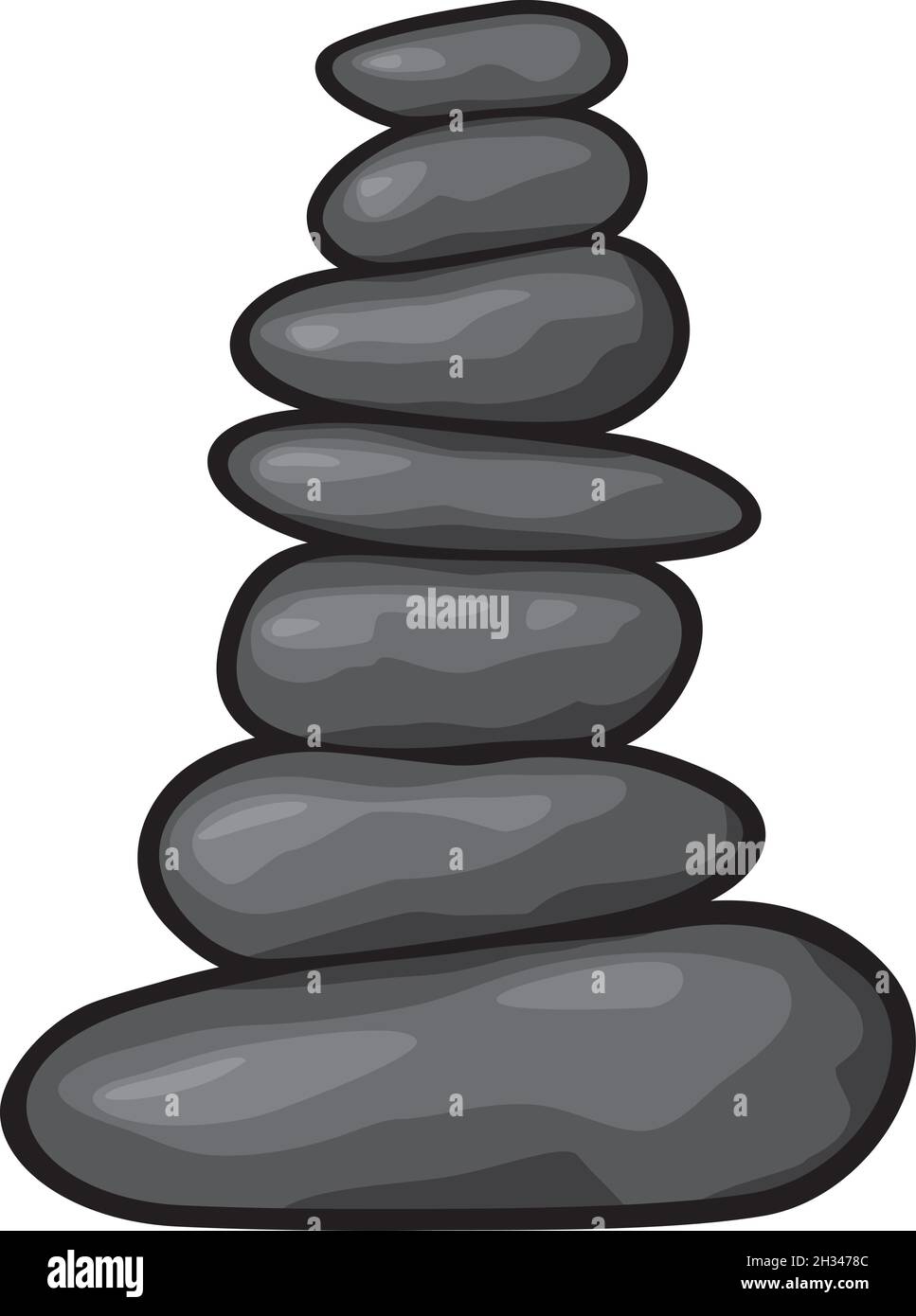 Zen stones vector illustration Stock Vector Image & Art - Alamy