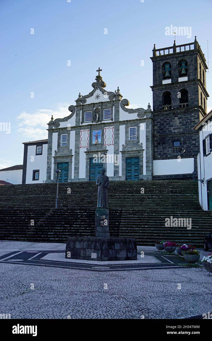 traditional church on the azores island sao miguel Stock Photo - Alamy