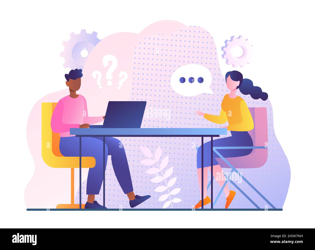 Job interview concept Stock Vector Image & Art - Alamy