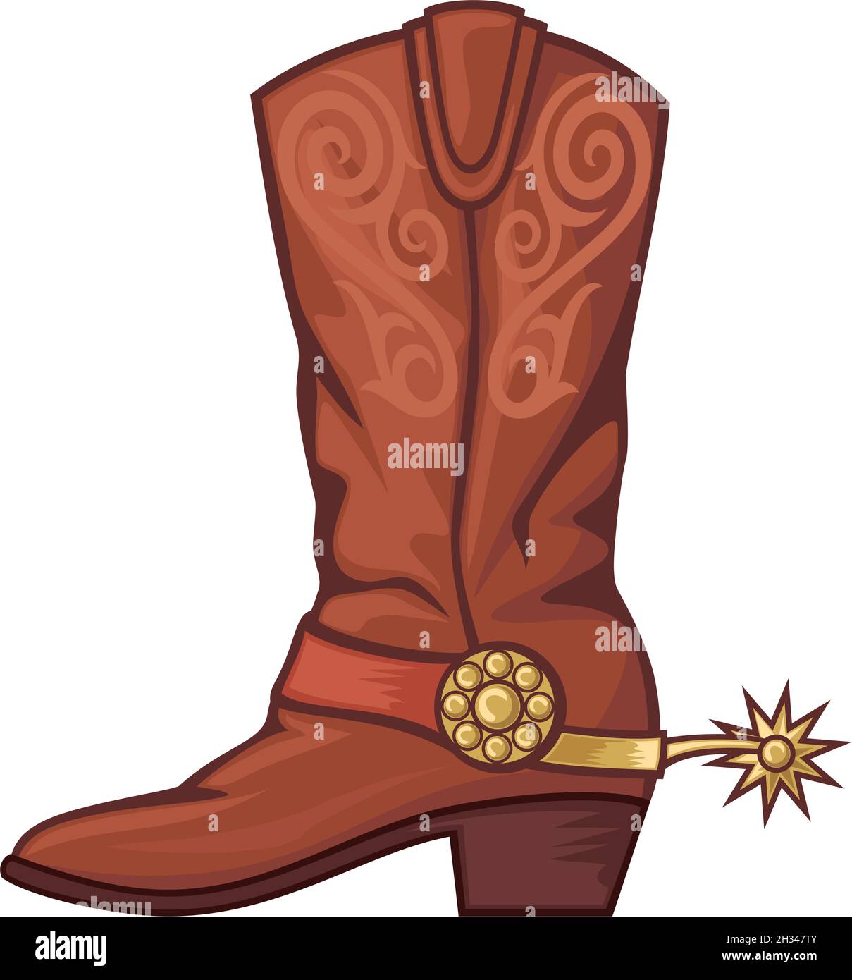 Cowboy boot vector illustration Stock Vector Image & Art - Alamy