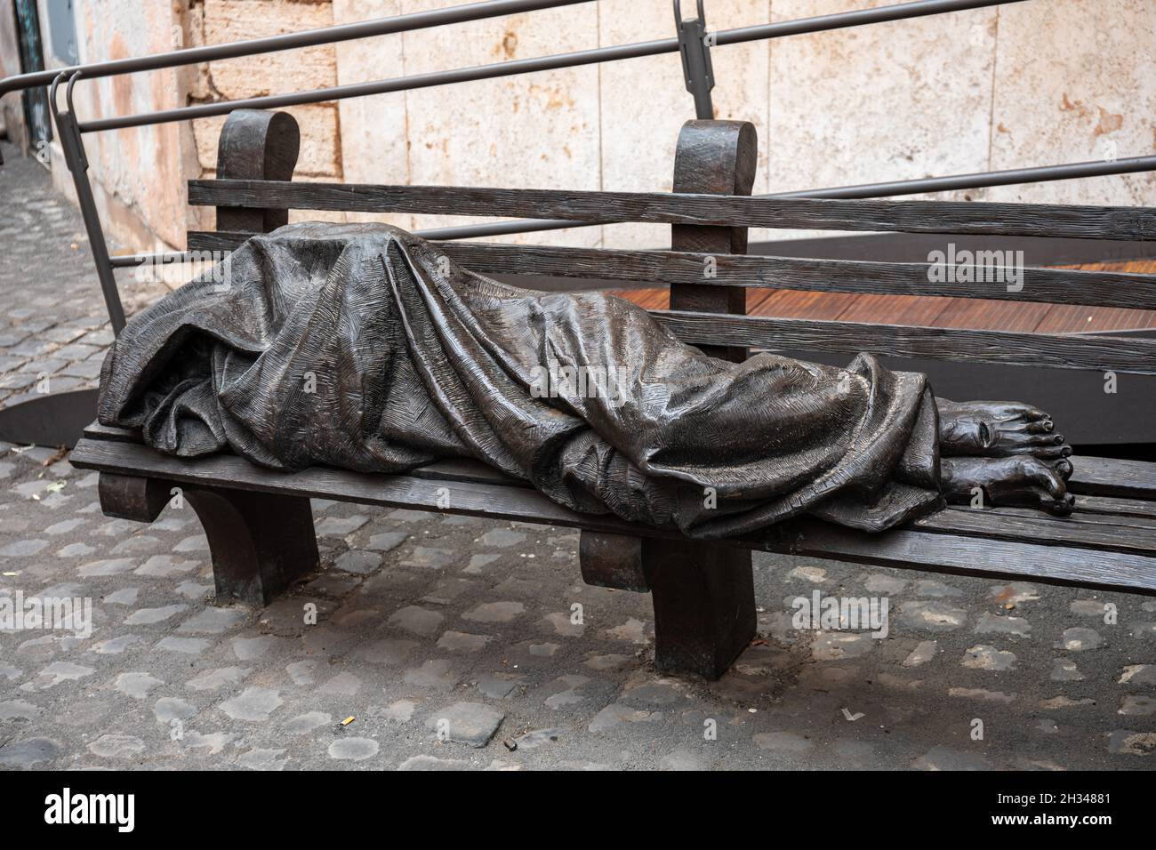 Homeless Jesus or Jesus the Homeless bronze sculpture by Timothy ...