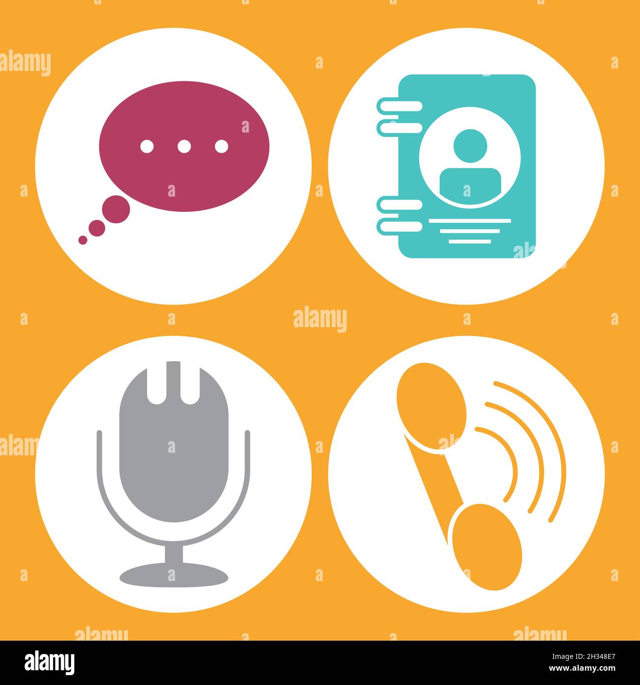 set of communication Stock Vector Image & Art - Alamy