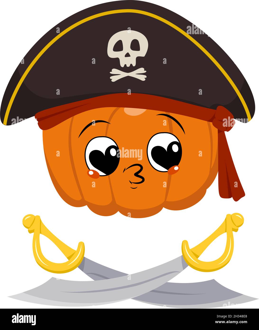 Cute face pirate in Stock Vector Images - Alamy