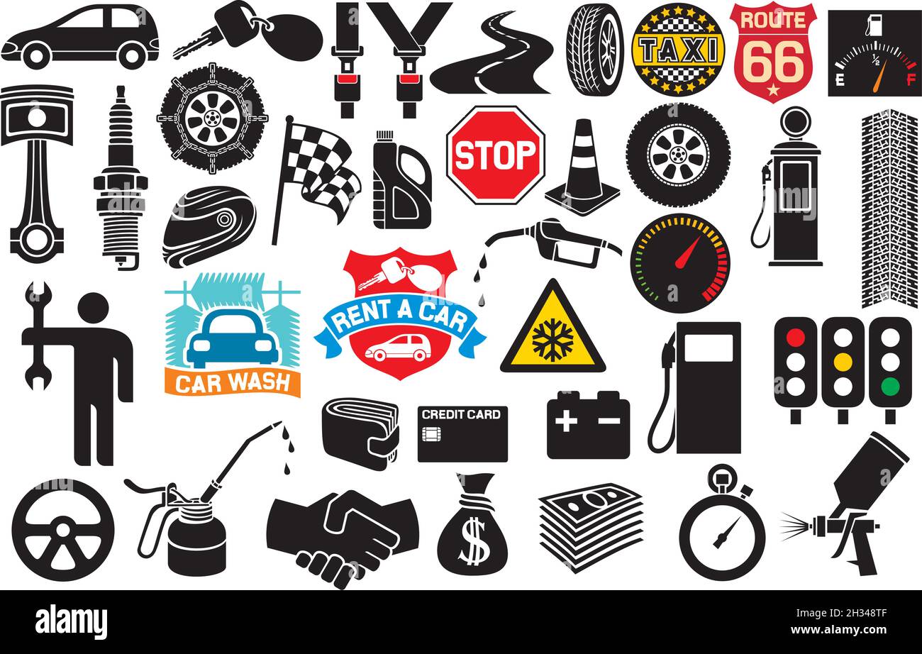 Car icons collection vector illustration Stock Vector Image & Art - Alamy