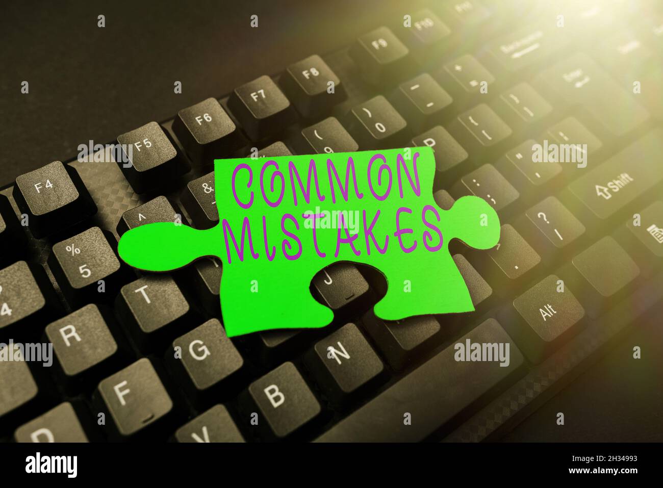 Writing displaying text Common Mistakes. Word for actions that are ...