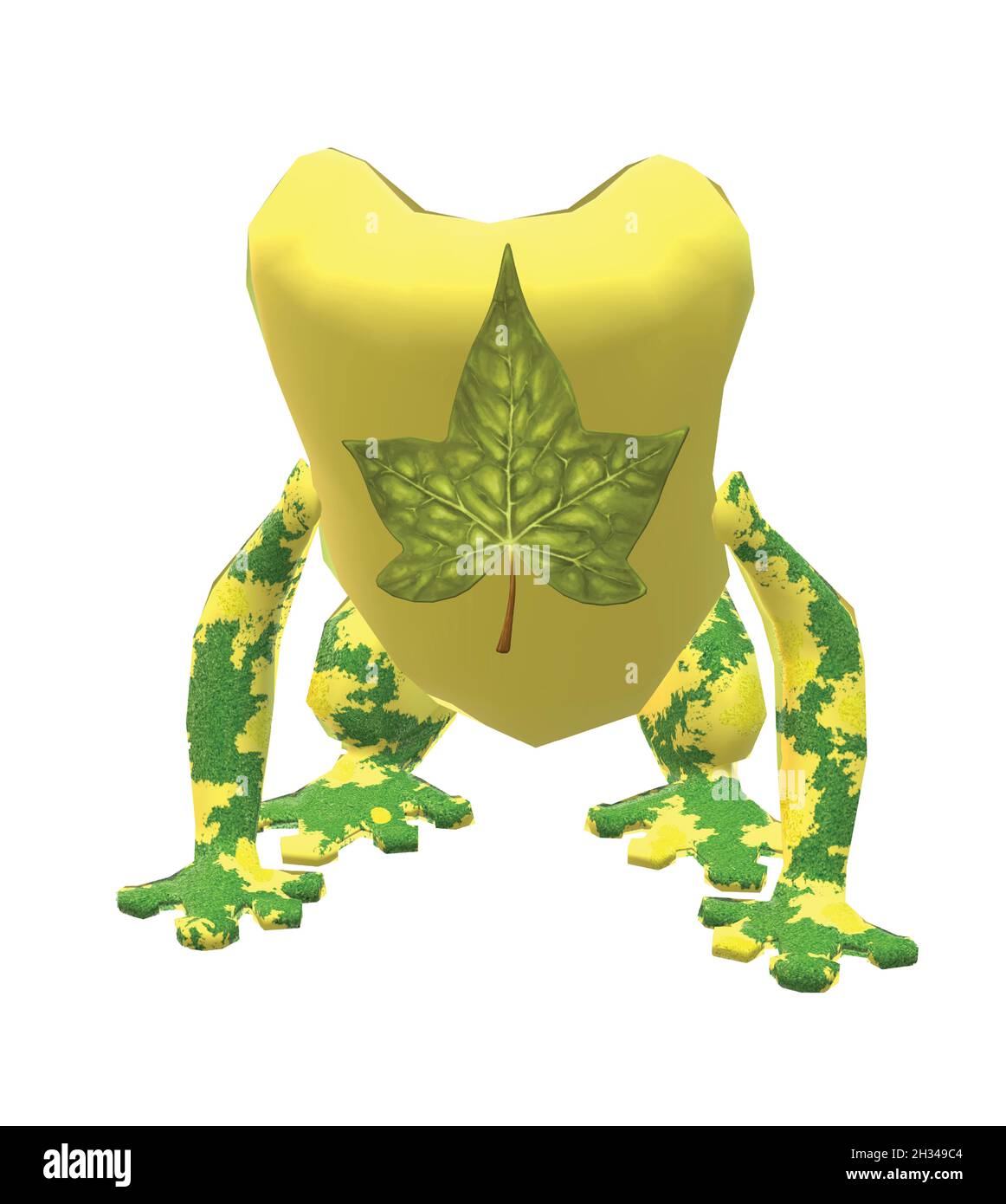 Whimsical Frog with Ivy Leave Stock Vector Image & Art - Alamy