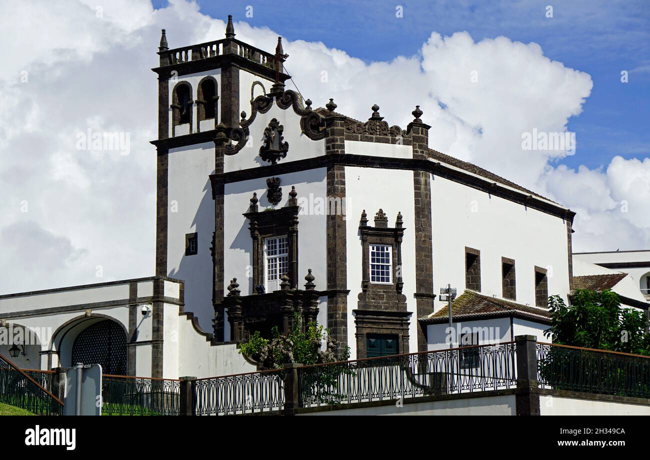 church of ponta delgada on the azores Stock Photo - Alamy