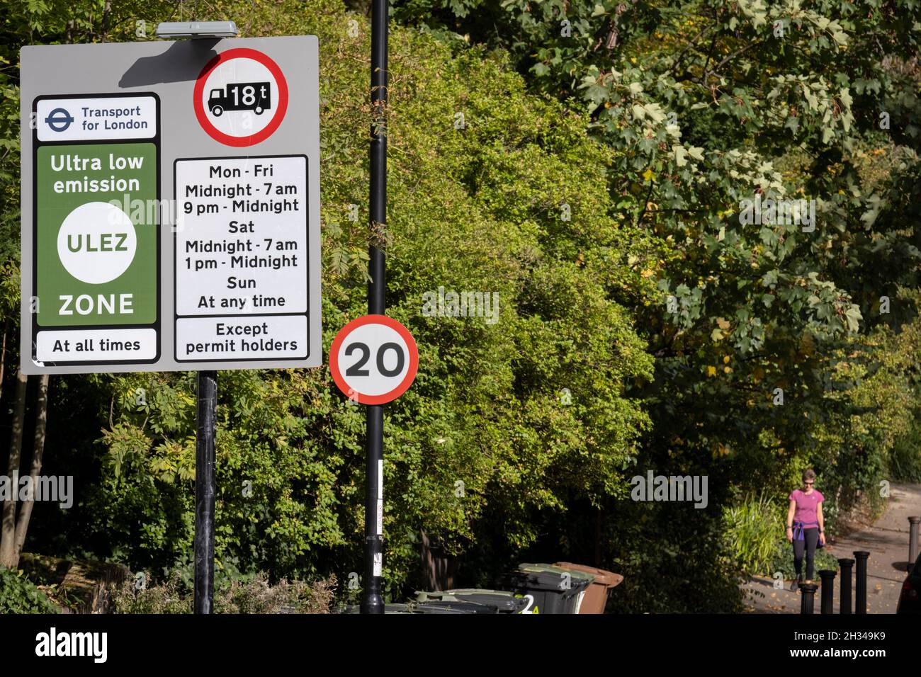 Transport for London's (TFL) new signposts for the new Ultra Low ...