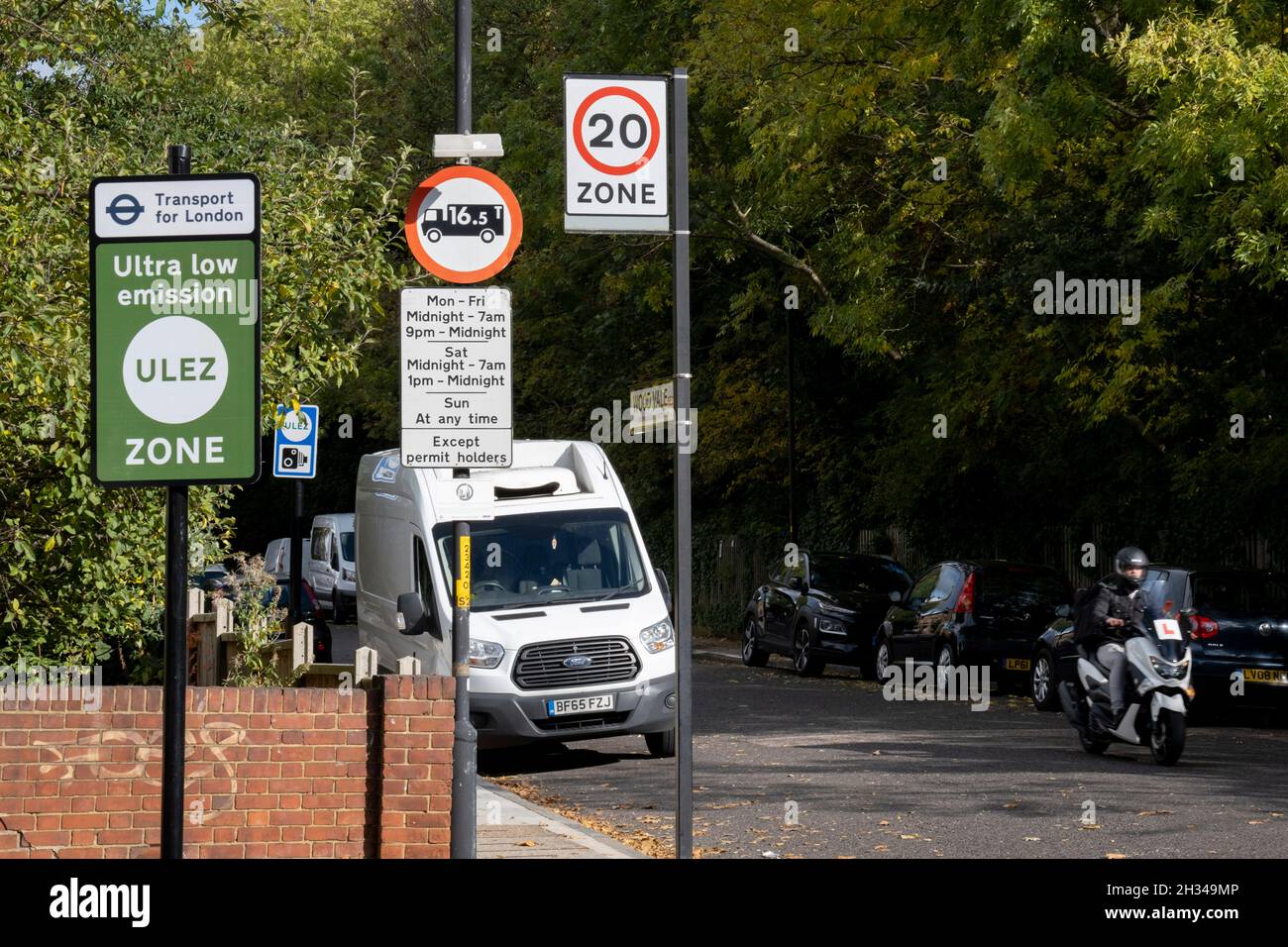 Transport for London's (TFL) new signposts for the new Ultra Low ...