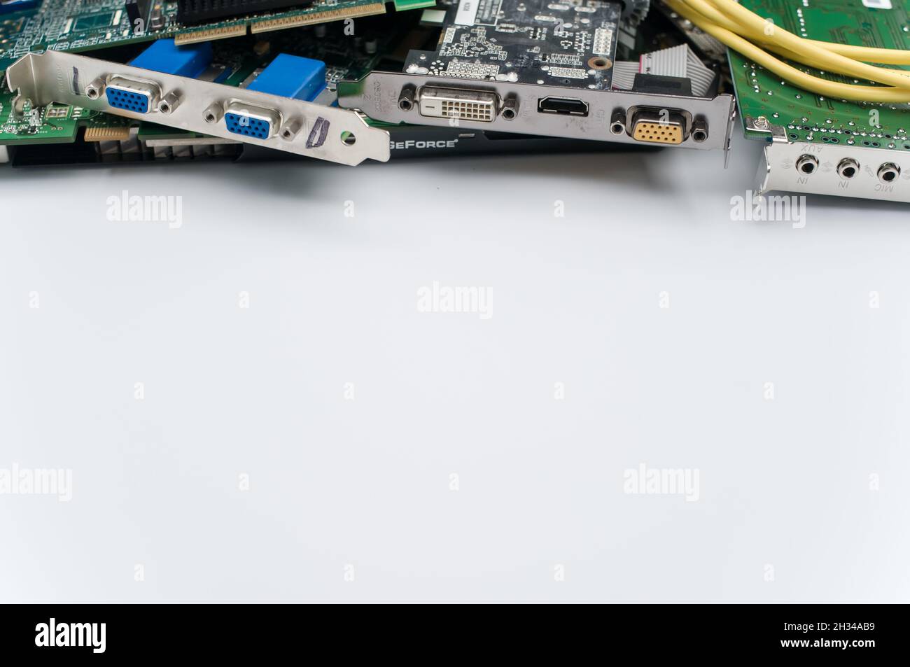 COMO, ITALY - Oct 23, 2021: electronic devices integrated circuit ...