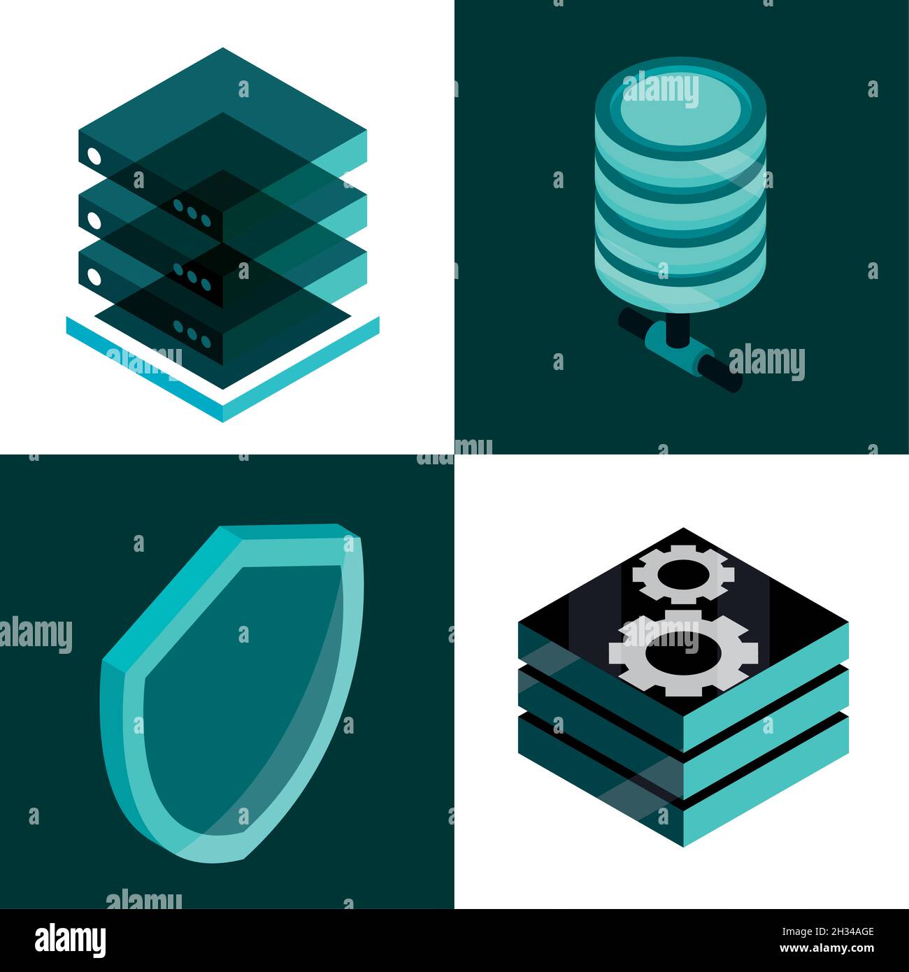 modern dataserver center Stock Vector Image & Art - Alamy