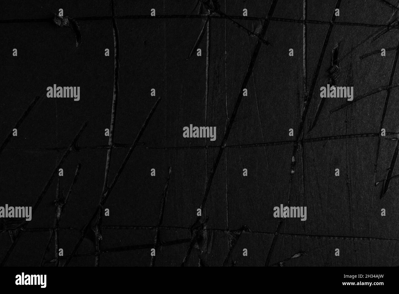 Black scratched cracked old paper. Abstract dramatic background ...