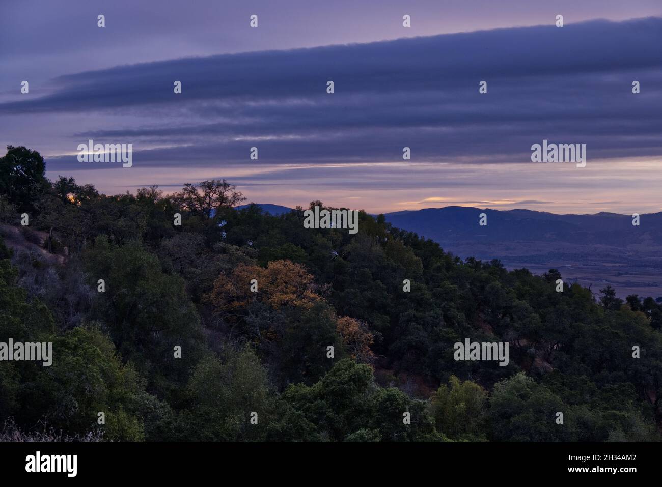 Diablo Landscape at Dusk Stock Photo - Alamy