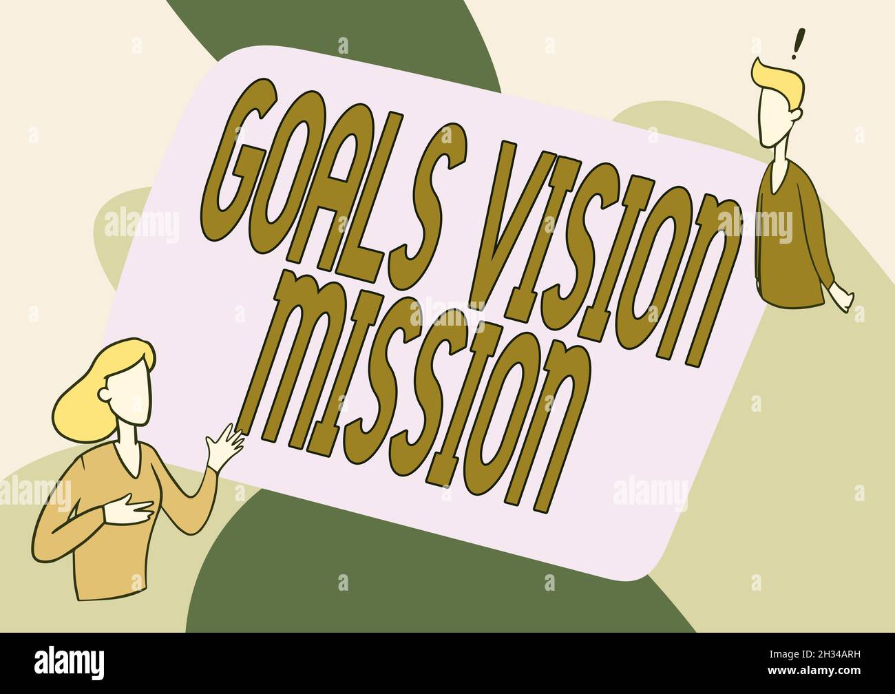 Inspiration showing sign Goals Vision Mission. Business approach ...