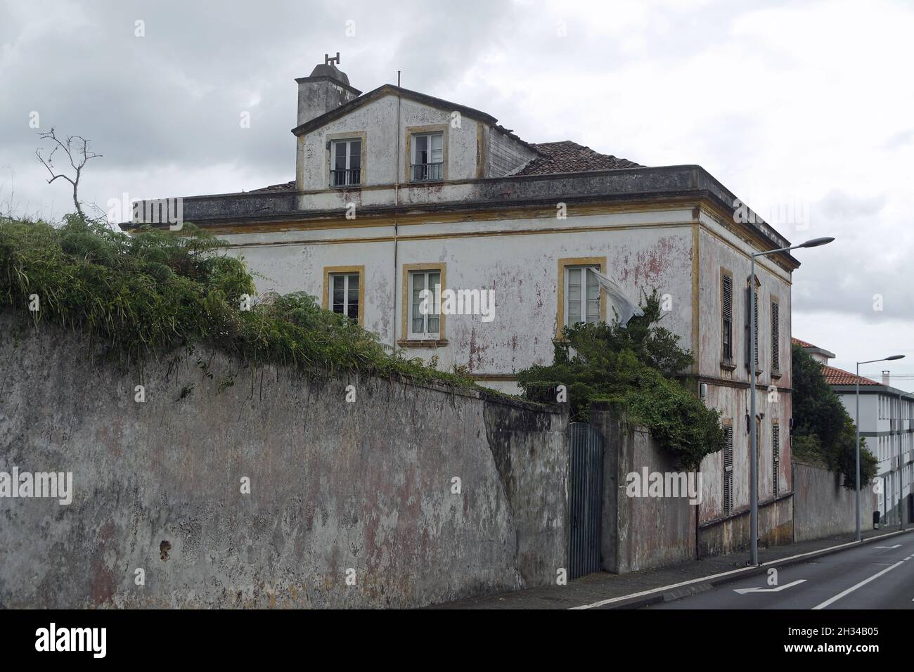 typical building on the azores island sao miguel Stock Photo - Alamy