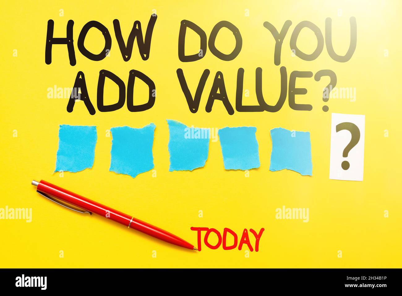 Conceptual display How Do You Add Value Question. Business concept ...