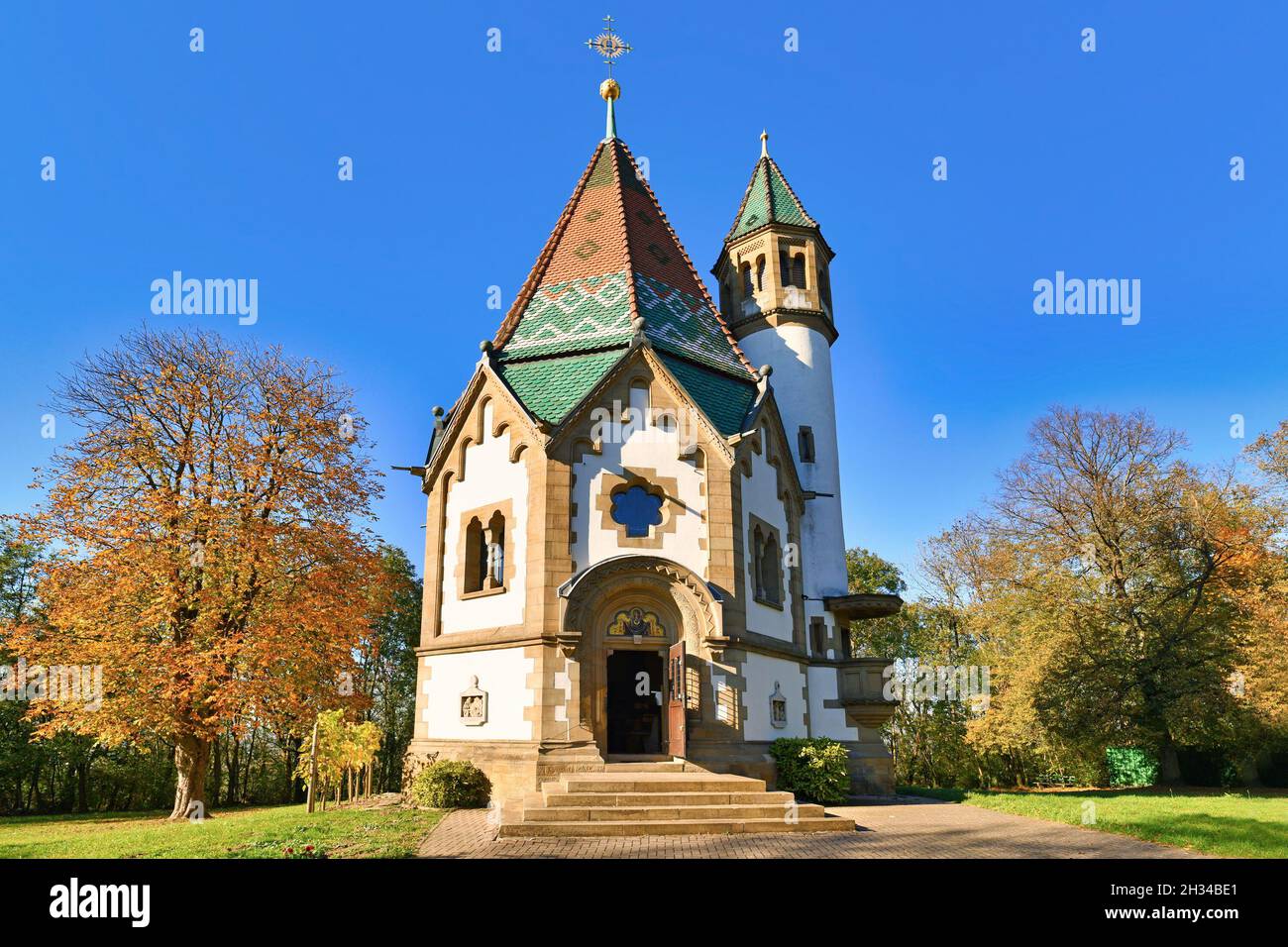 Malsch, Germany - October 2021: Pilgrimage chapel 'Wallfahrtskapelle ...