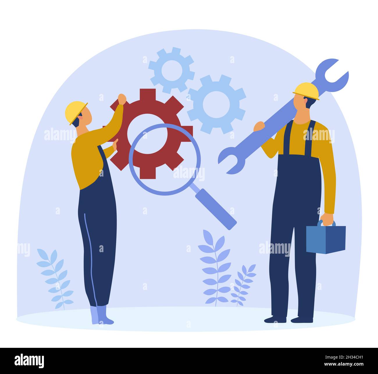 Troubleshooting checking Stock Vector Images - Alamy