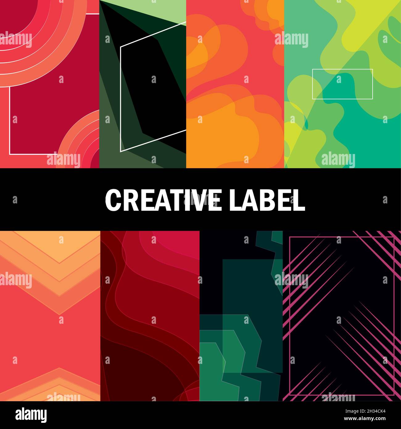 set of creative labels Stock Vector Image & Art - Alamy