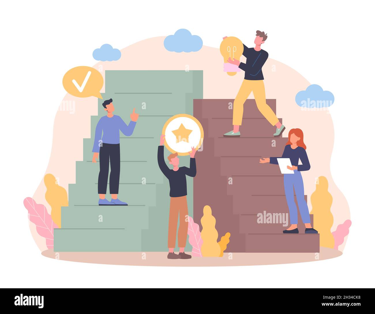 Reaching potential Stock Vector Images - Alamy
