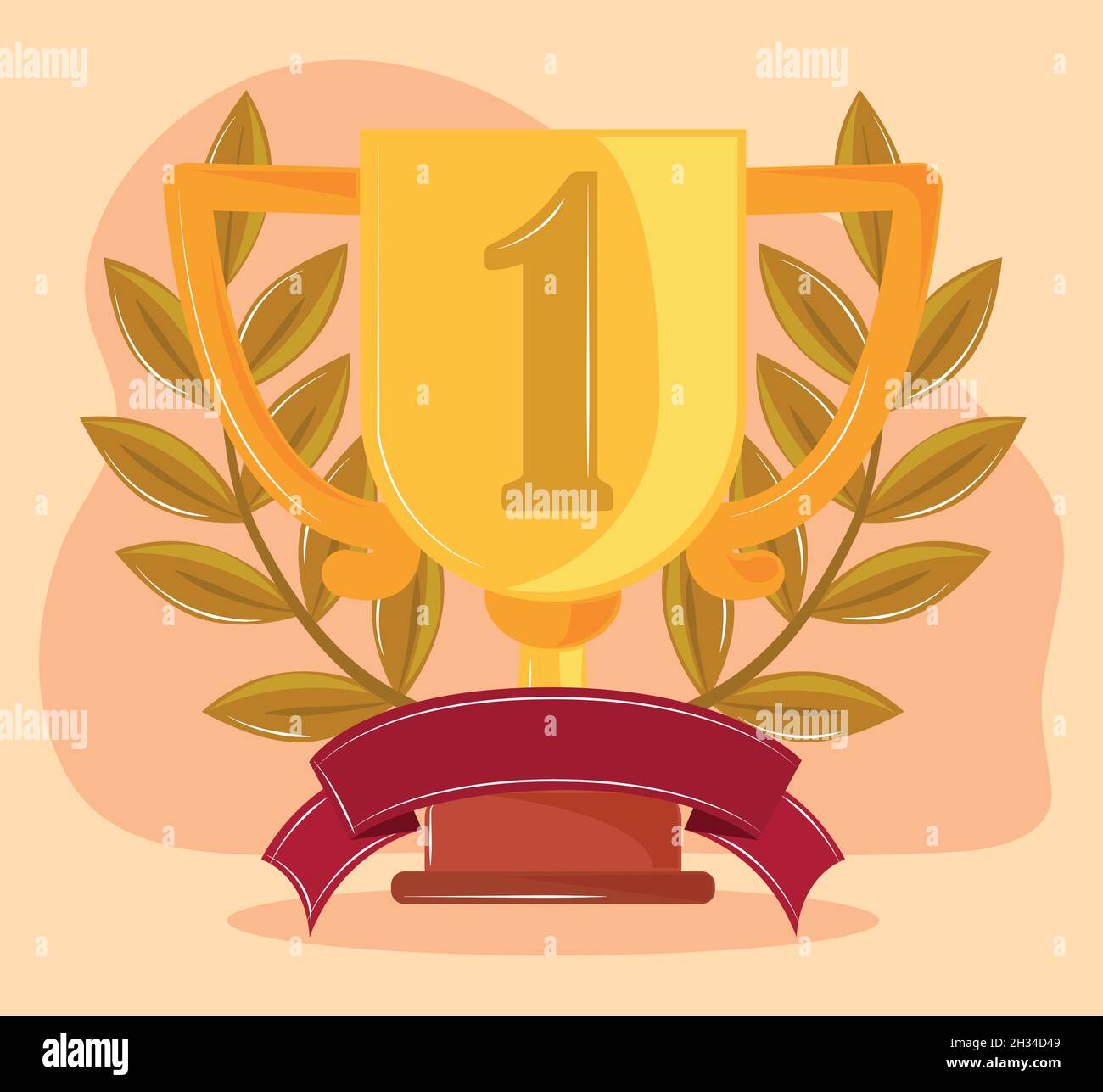 trophy number one Stock Vector Image & Art - Alamy