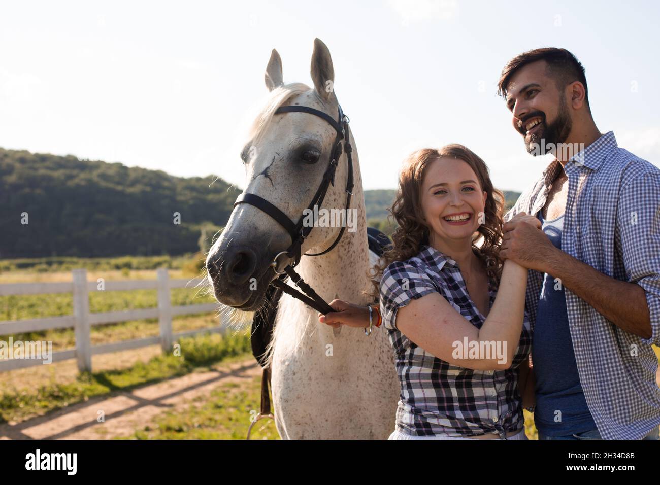 Happy romance horse hi-res stock photography and images - Alamy