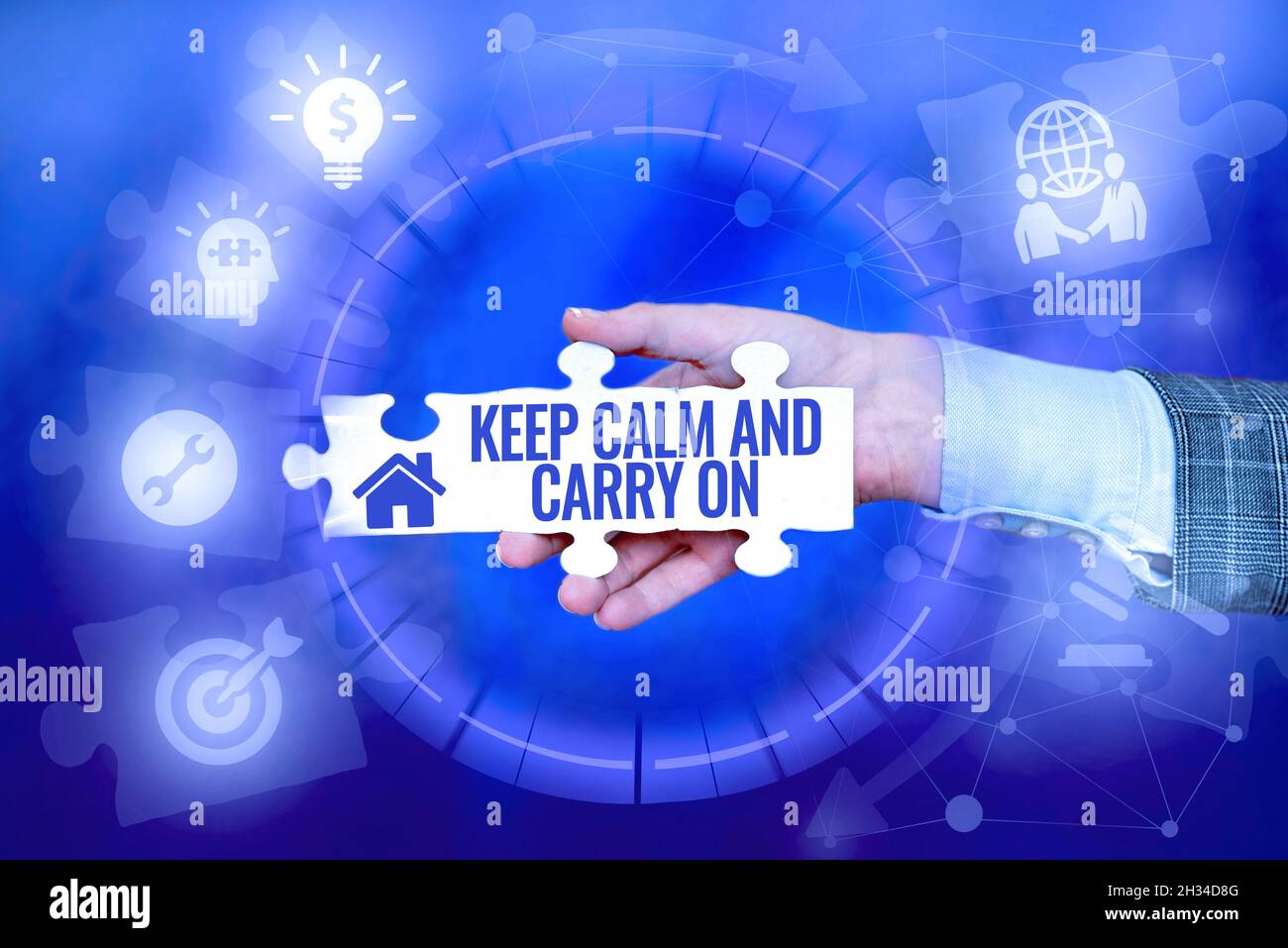 Text caption presenting Keep Calm And Carry On. Business showcase ...