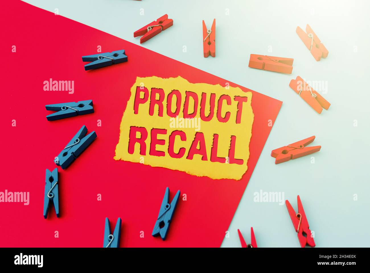 Hand writing sign Product Recall. Internet Concept Request by a company ...