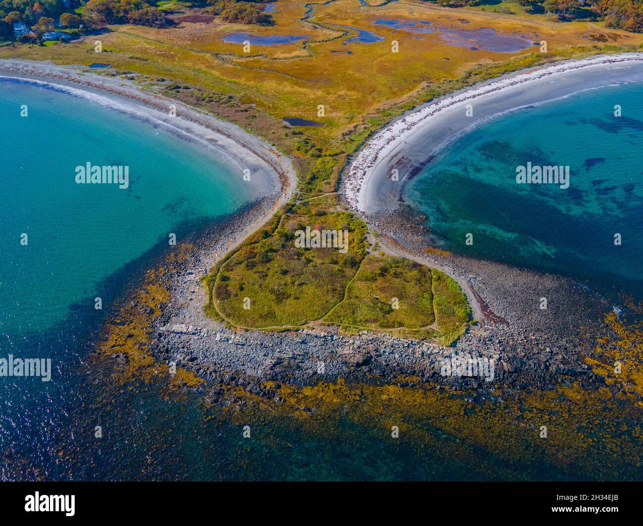 Seapoint aerial view between Seapoint Beach and Crescent Beach on ...