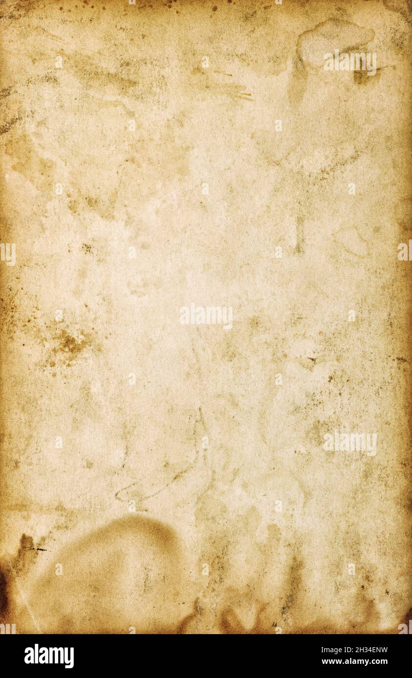 Used paper background. Grungy stained weathered texture Stock Photo - Alamy